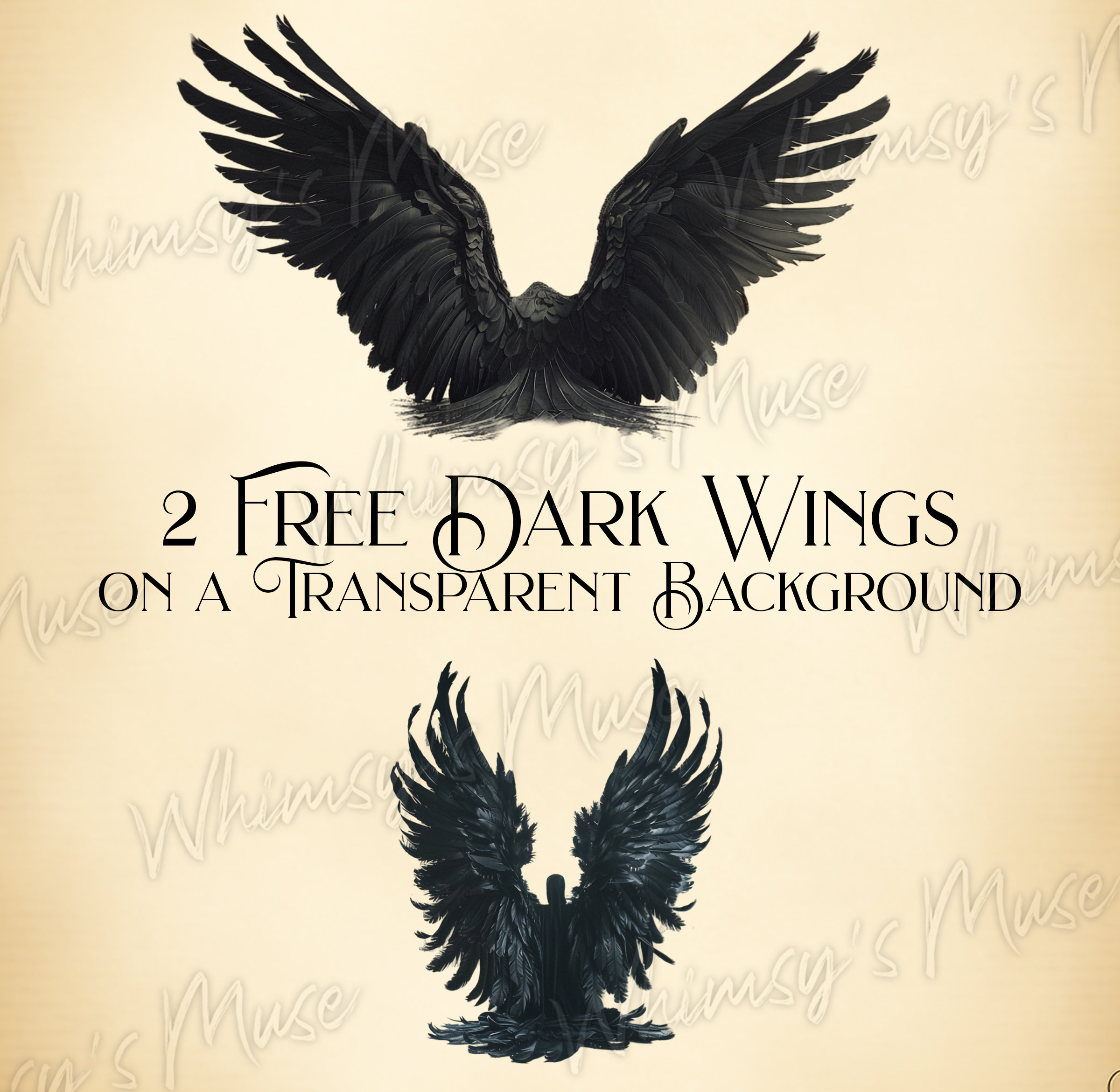 12 Dark Wing Background Composite Photography Plus Free 2 Dark Wings ...