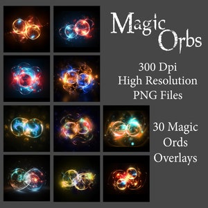 30 Magic Ball Overlays, Magic Orbs Overlays, Photo Overlay, Photo ...