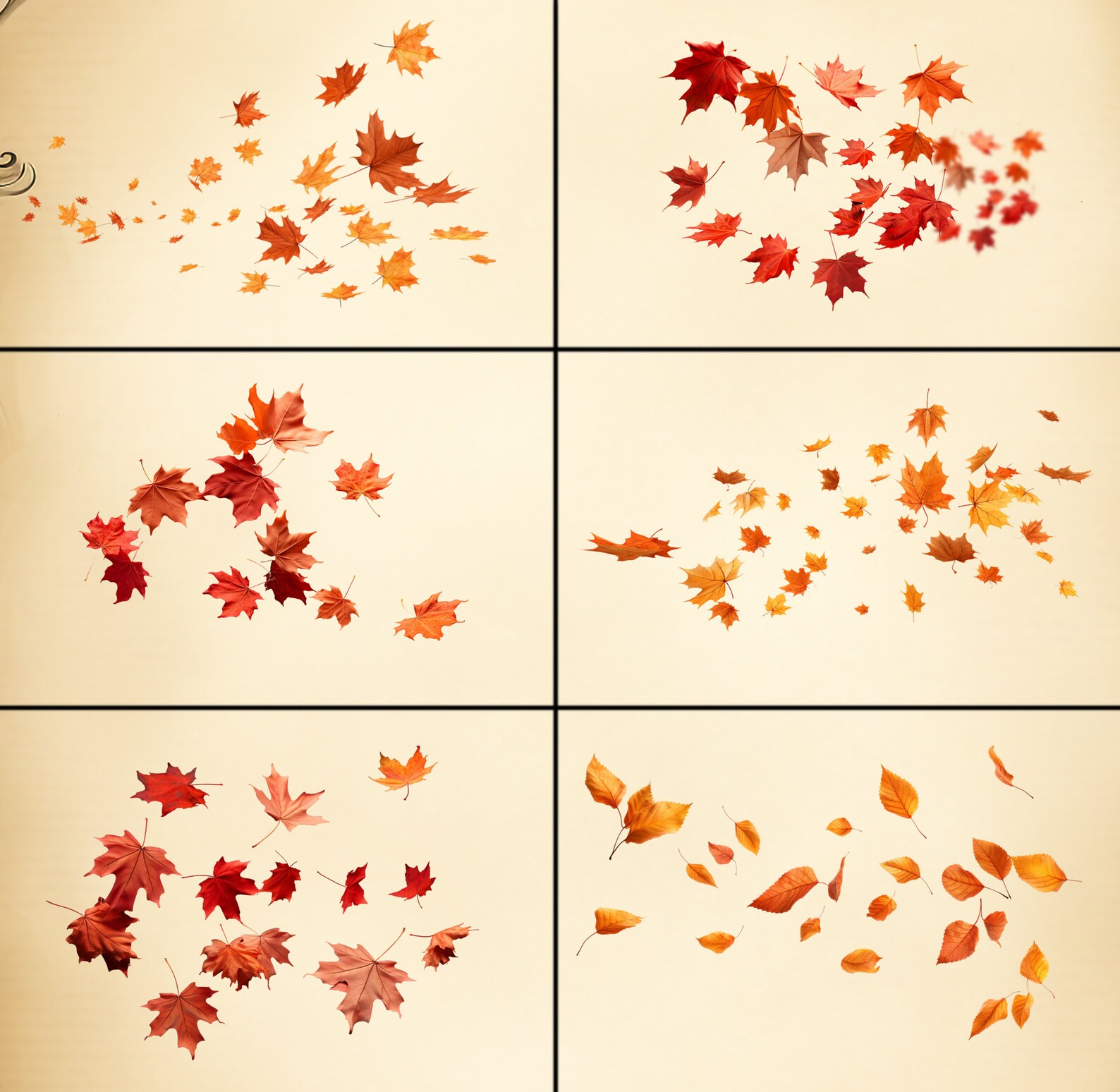 20 Foating Leaf Overlays, Leaf Overlays, Photo Overlay, Photo Editing ...