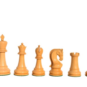 Leningrad Series Luxury Chess Set Chess Pieces 4" King Boxwood ...