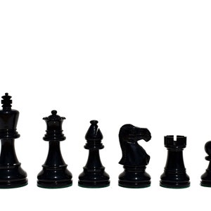 AIW-350 Luxury Chess Pieces Turkish Blue & Black 3.75" King Staunton ...