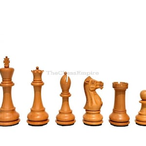 The Philidor Series Luxury Chess Pieces 4" King Boxwood & Ebonized ...