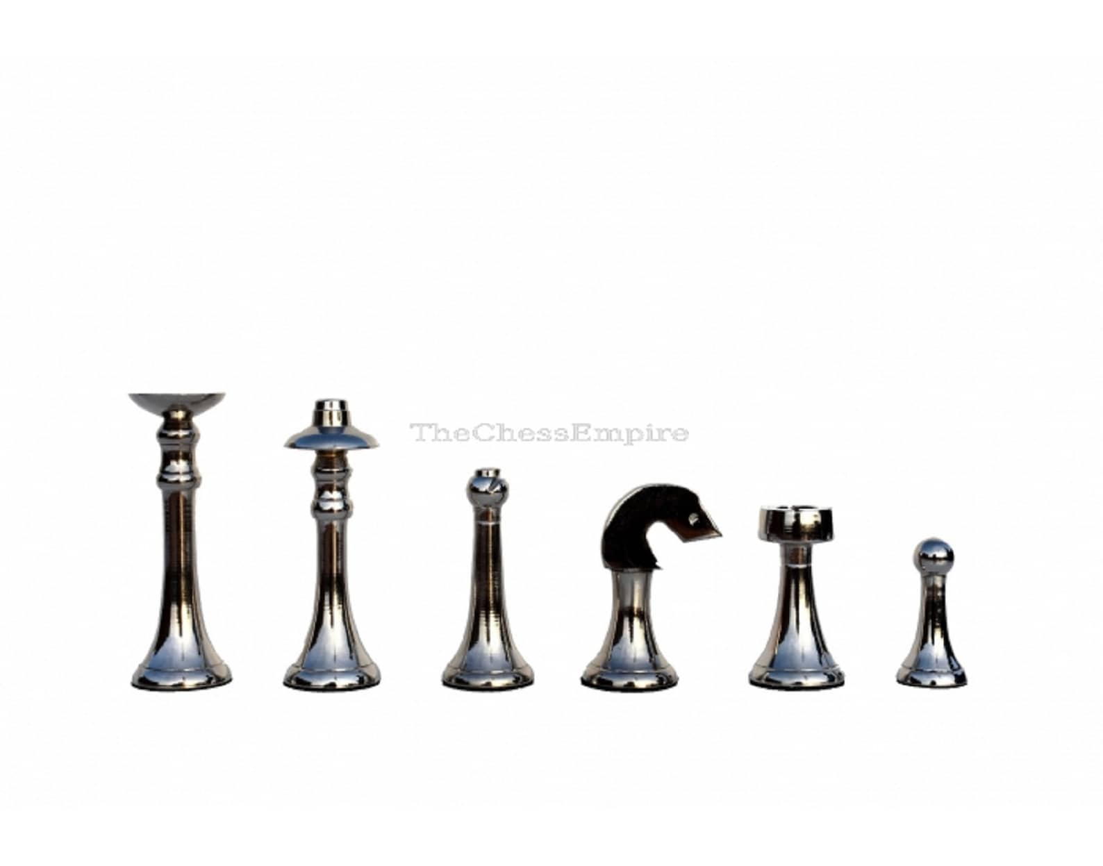 The Elegant Series Luxury Brass Chess Pieces Rose Gold & Silver Coated ...