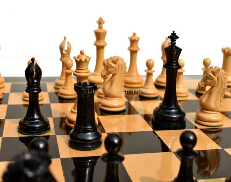 The Sinquefield Cup Series Luxury Wood Chess Pieces | Etsy