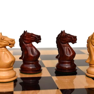 Centurion Series Luxury Wood Staunton Chess Pieces Boxwood & Padauk 4 ...