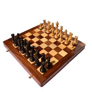 Complete Chess Set Combo Grandmaster Series 3.75" King With 18" Folding ...