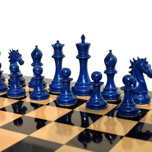 The Emperor Series Luxury Chess Set Chess Pieces Pearl White & Royal ...