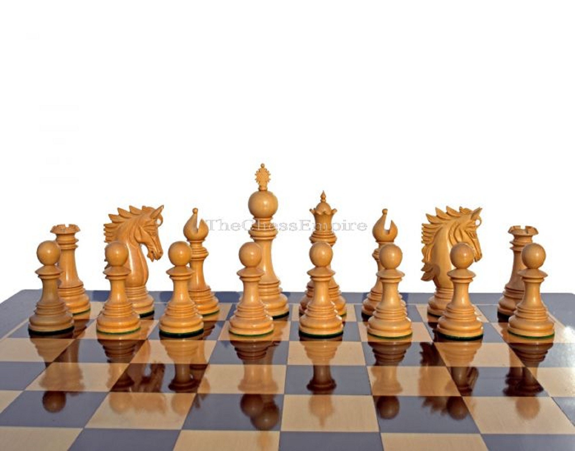 Victoria Castle Series Luxury Wood Chess Pieces Boxwood & Ebony 4.4 ...