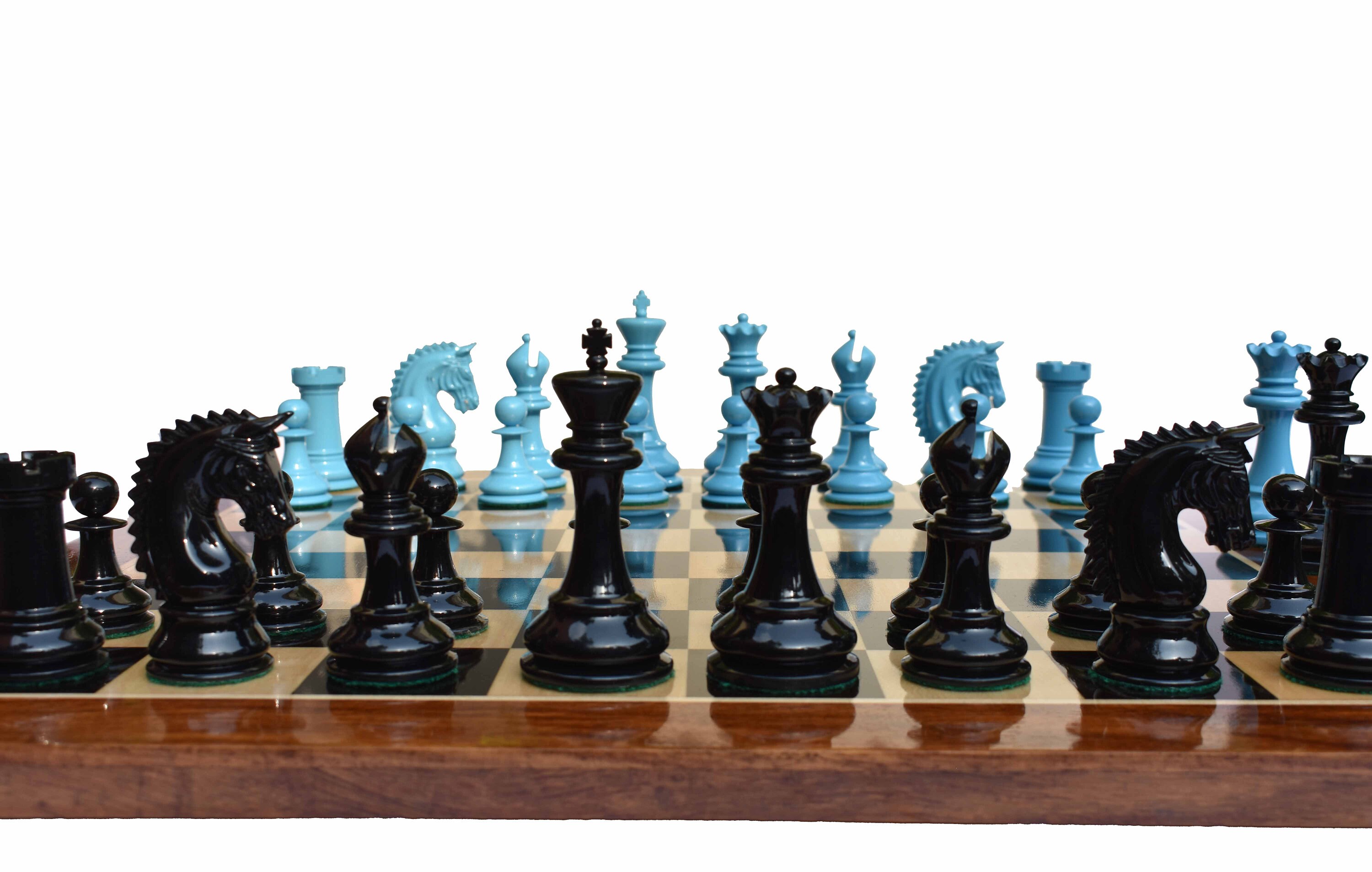 The Sovereign Series Luxury Chess Pieces Turquoise Blue & - Etsy