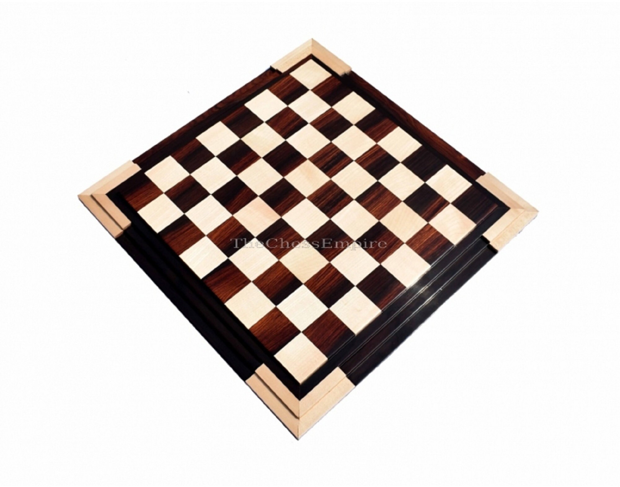 The Emperors Field Series Luxury Wood Chess Board Maple & Rosewood 2.25 ...