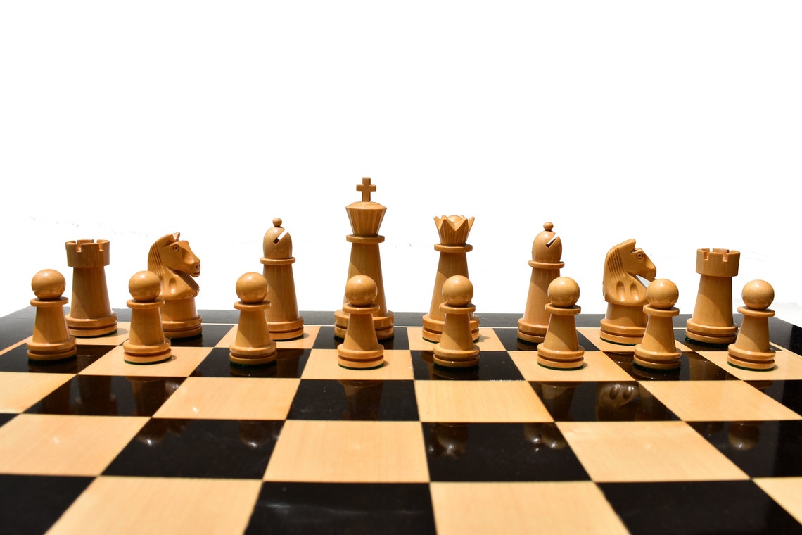 The Magnus Carlsen Wood Chess Pieces 3.75 King Boxwood & | Etsy