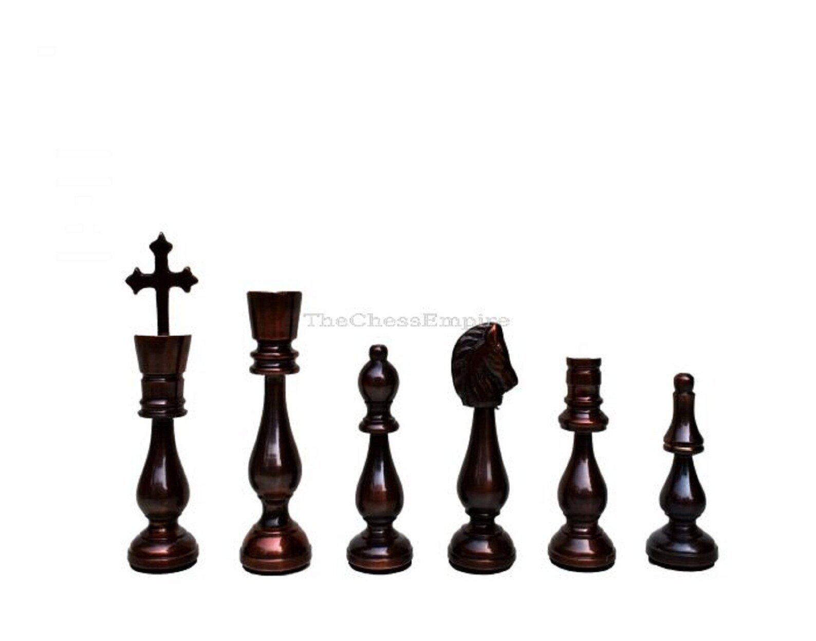 King of Castle Brass Chess Pieces Antiqued Brass/ Brass Solid - Etsy