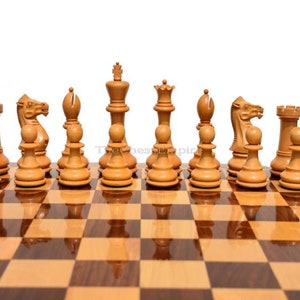 The Philidor Series Luxury Chess Pieces 4" King Boxwood & Ebonized ...