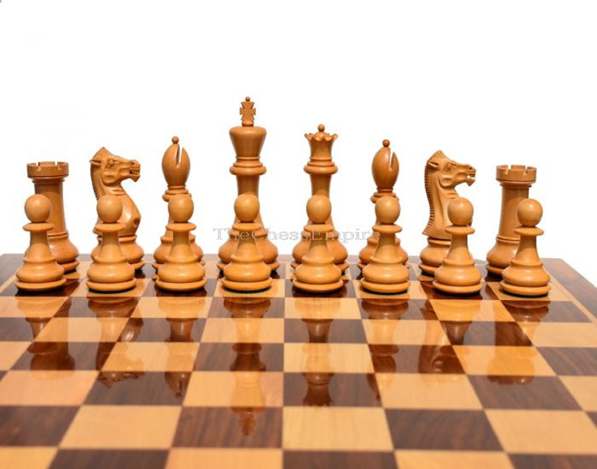 The Philidor Series Luxury Chess Pieces 4" King Boxwood & Ebonized ...