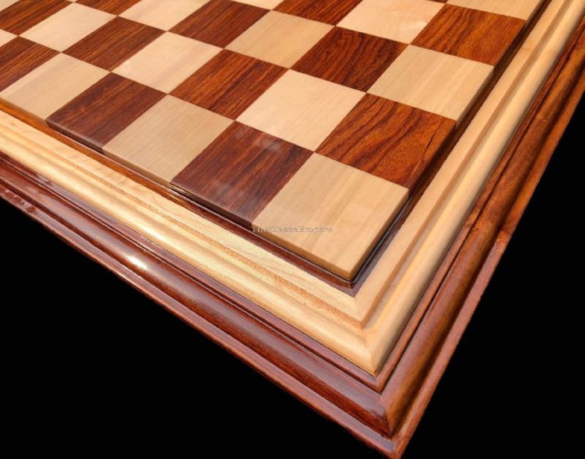 23” Signature Series Luxury Chess Board With 2.25” Square Solid Wood ...