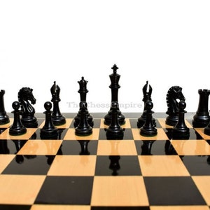 The Sinquefield Cup Series Luxury Wood Chess Pieces Boxwood/ebony- 3. ...