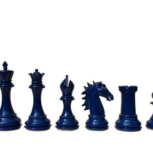 The Emperor Series Luxury Chess Set Chess Pieces Pearl White & Royal ...