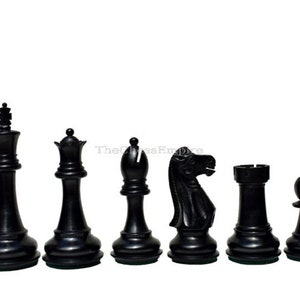 19th Century Jaques Staunton Luxury Wood Chess Pieces Antiqued Boxwood ...