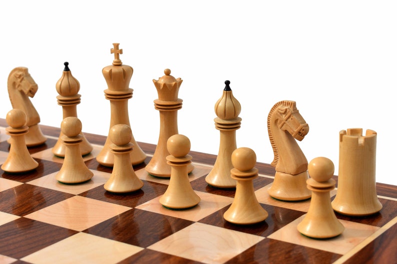 Forever Series Luxury Complete Chess Set Boxwood & Ebonized | Etsy