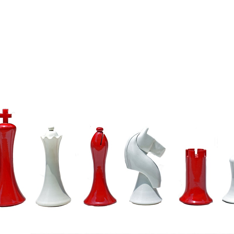 Red Chess Board - Etsy