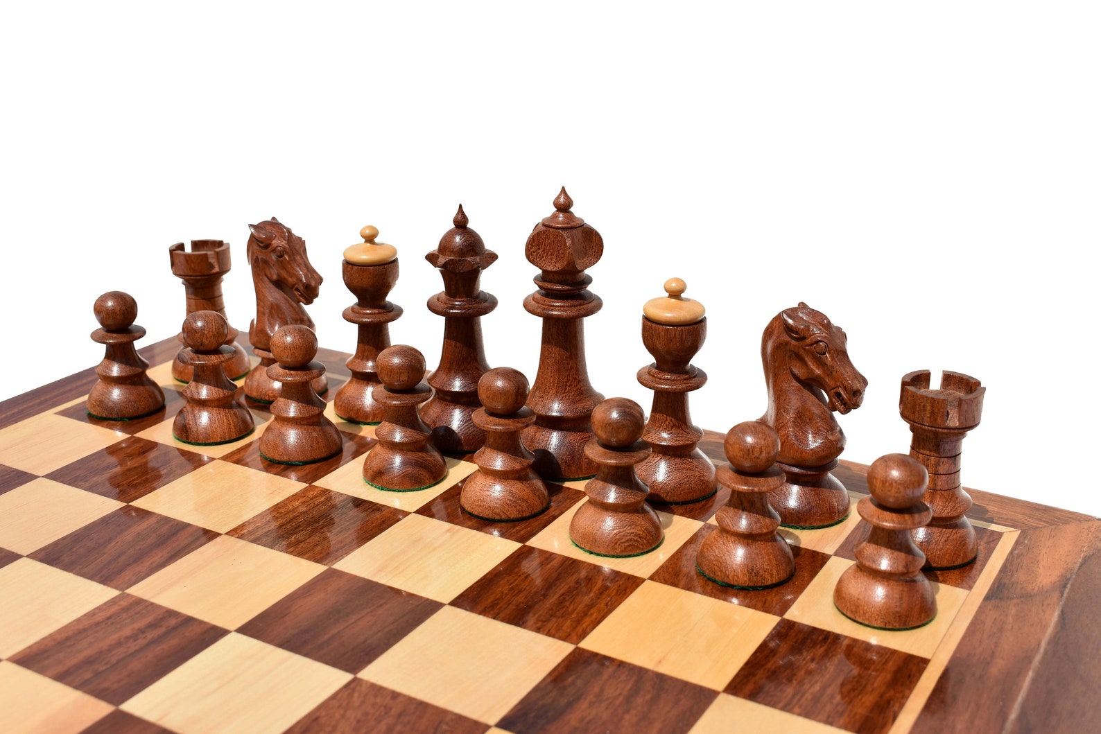 Austrian Coffee House Luxury Chess Pieces 4"king Antiqued Boxwood ...