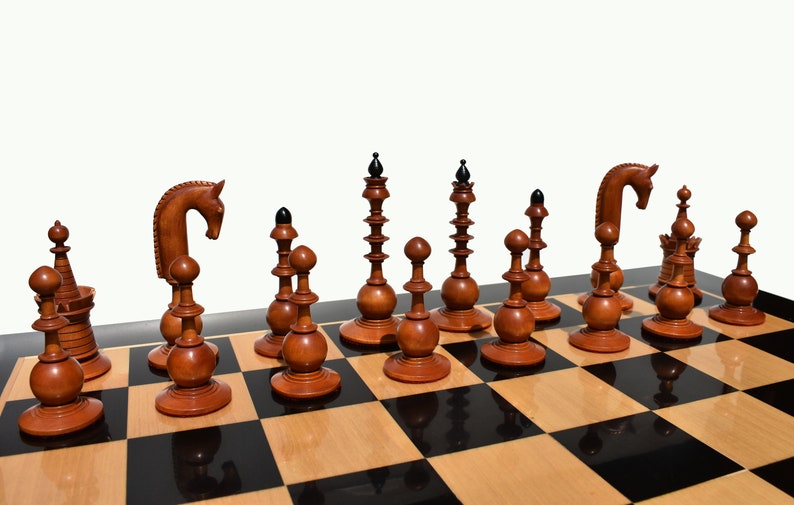 18th Century Antique Chess Reproduction Dutch Series Luxury Wood Chess ...