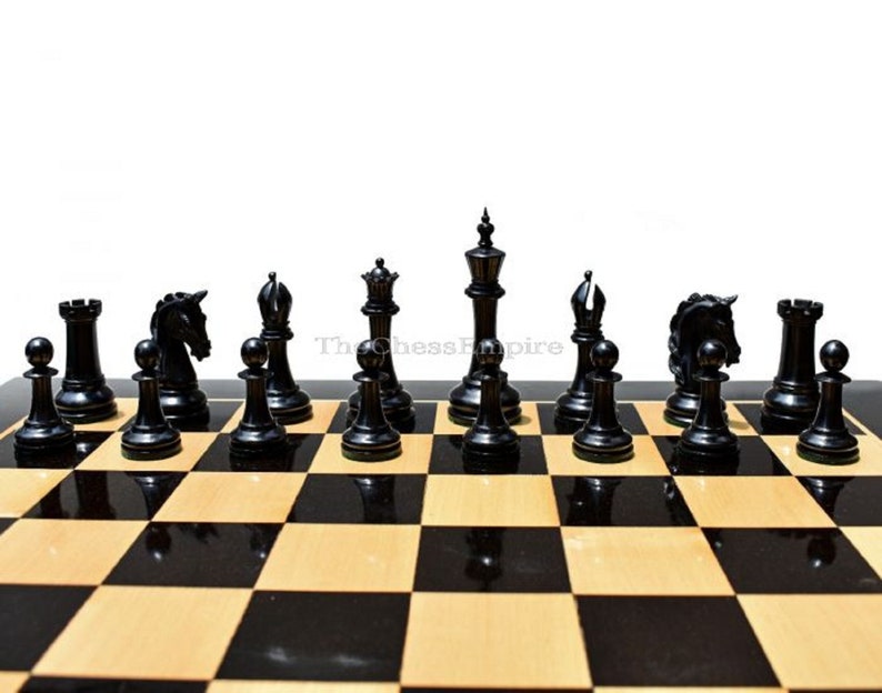 The King George Series Luxury Wood Chess Set Chess Pieces - Etsy