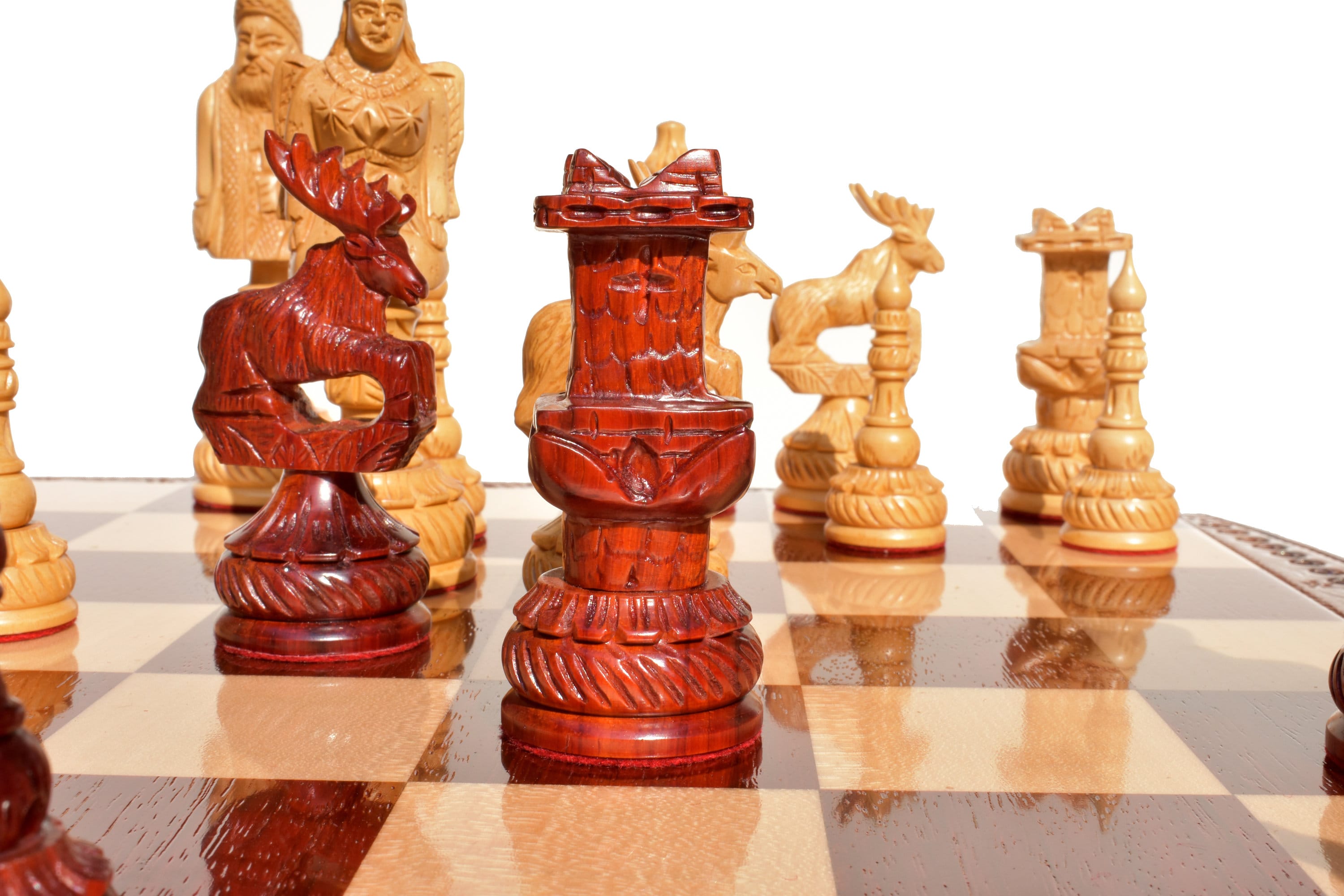 Santa Clause Series luxury wood chess pieces 5.5 king | Etsy