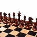 Queens Gambit Series Complete Chess Set Boxwood & Padauk 4 King With 2 ...