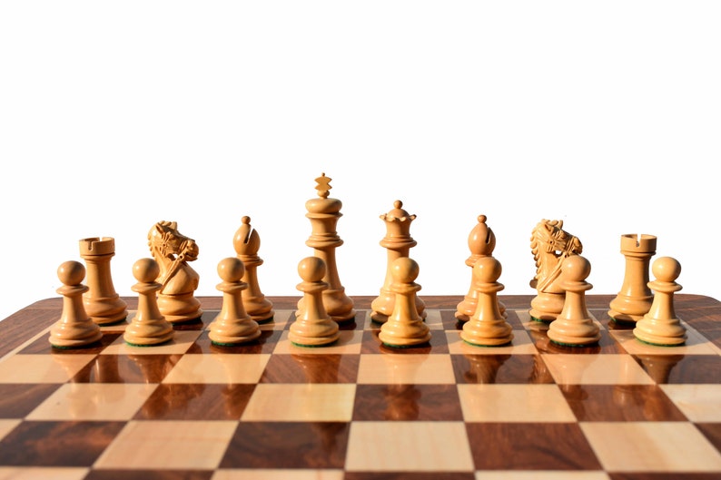 The Kings Bridle Series Complete Chess Set Boxwood & Ebonized - Etsy