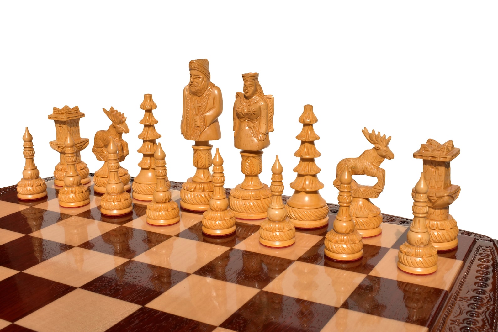 Santa Clause Series Luxury Wood Chess Pieces 5.5 King - Etsy