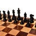 Lacquered Chess Set: Weighted Wood Pieces, 14" Foldable Board - Etsy