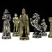 The Medieval Metal Luxury Metal Chess Set Chess Pieces 2.75" King Metal ...