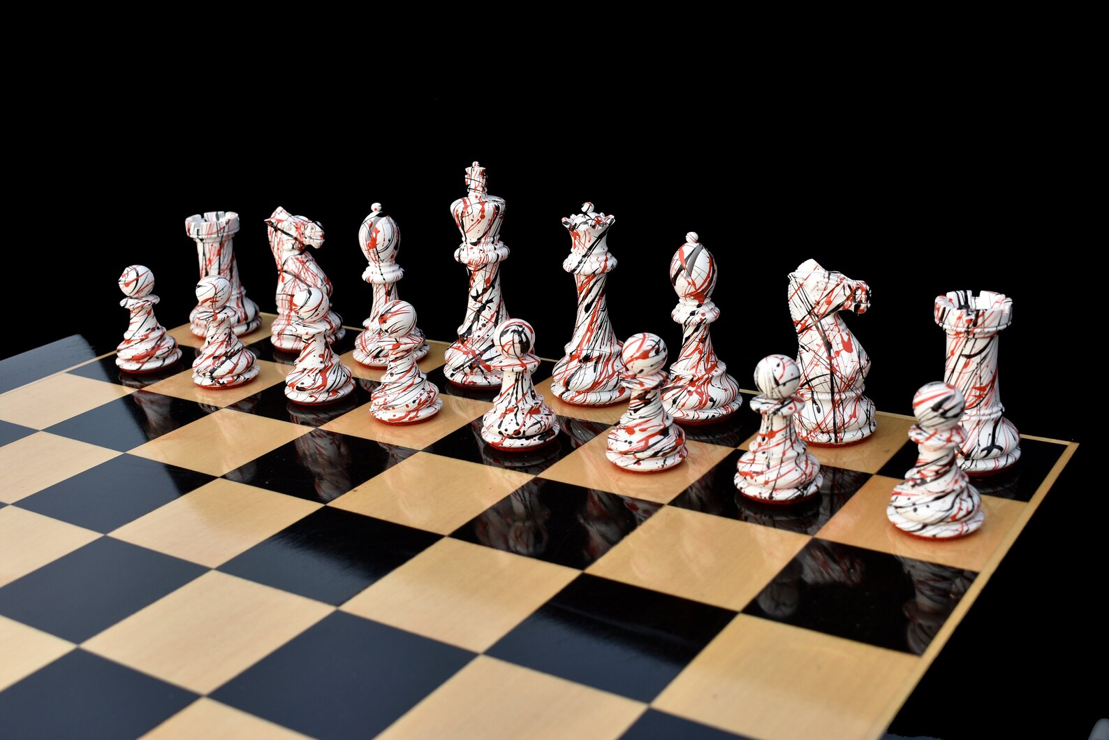 The Zebra Series Luxury Chess Pieces 4 King Boxwood - Etsy