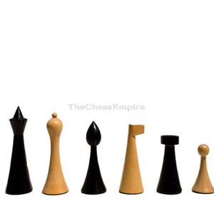 Hermann Series Wood Chess Pieces Boxwood & Ebonized 3.75" King Luxury ...