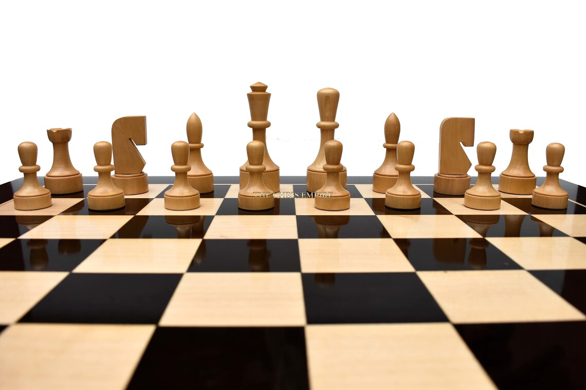 The Northern Art Series Wood Chess Pieces 3.75 King | Etsy