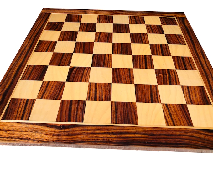 23” Signature Series Luxury Chess Board With 2.25” Square Solid Wood ...