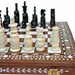 Complete Chess Set Combo of Barley Corn Bone Chess Set 4 King With 16 ...