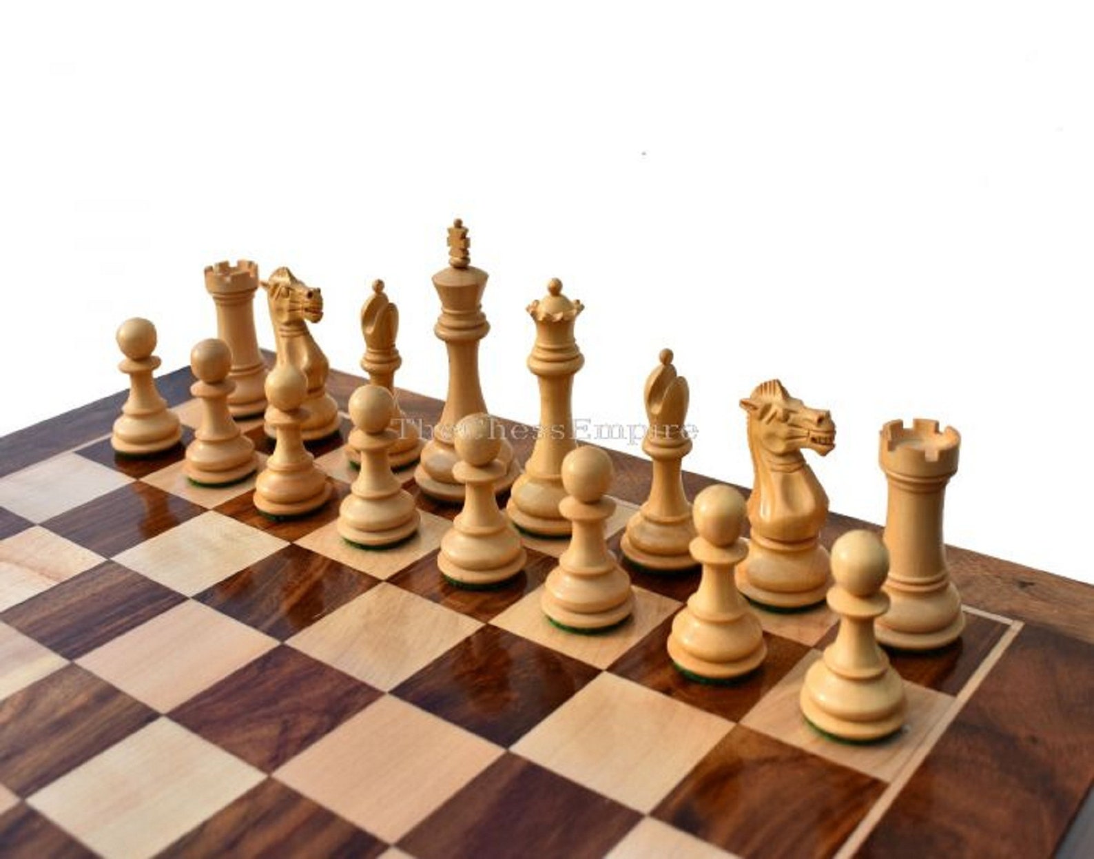 Combo of Collector Series Iv Luxury Chess Set Boxwood & Sheesham 3 ...