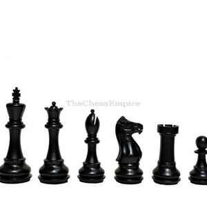 The Philidor Series Luxury Chess Pieces 4" King Boxwood & Ebonized ...