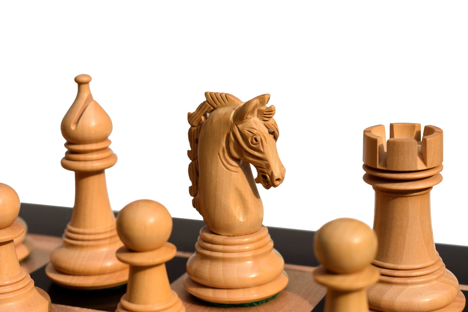 The Hector Series Complete Chess Set Boxwood & Compressed - Etsy