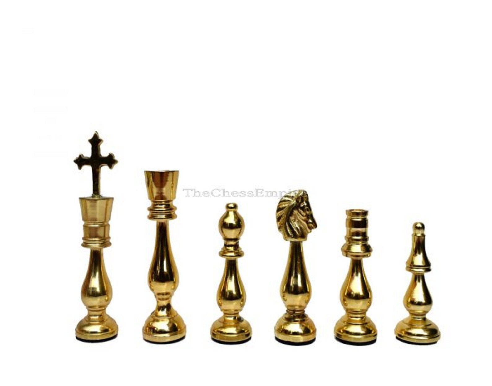 King of Castle Brass Chess Pieces Antiqued Brass/ Brass Solid - Etsy