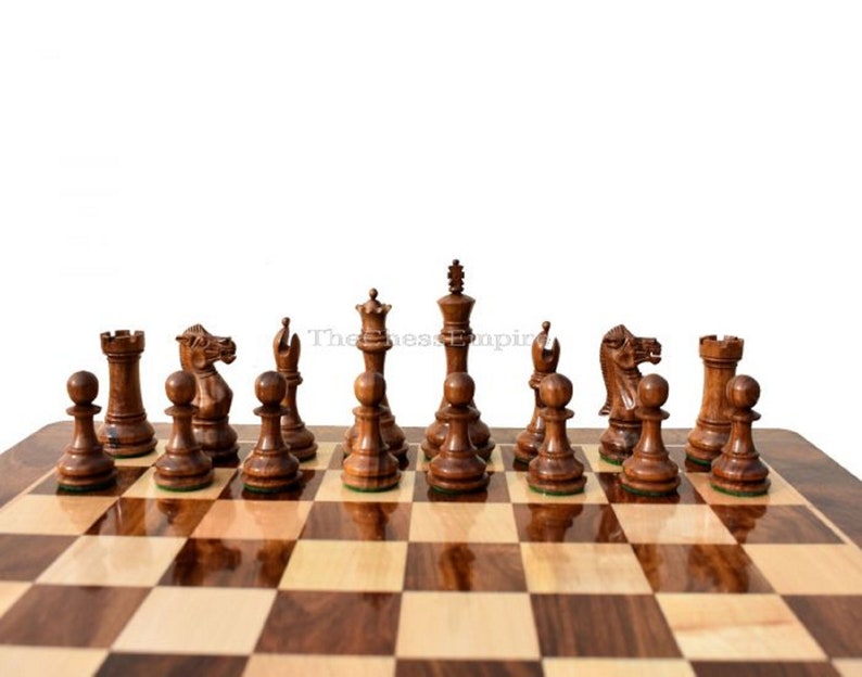 Combo of Collector Series Iv Luxury Chess Set Boxwood & Sheesham 3 ...