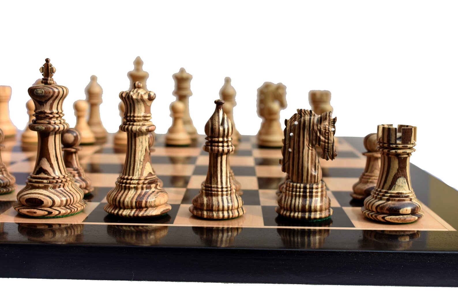 The Hector Series Complete Chess Set Boxwood & Compressed - Etsy