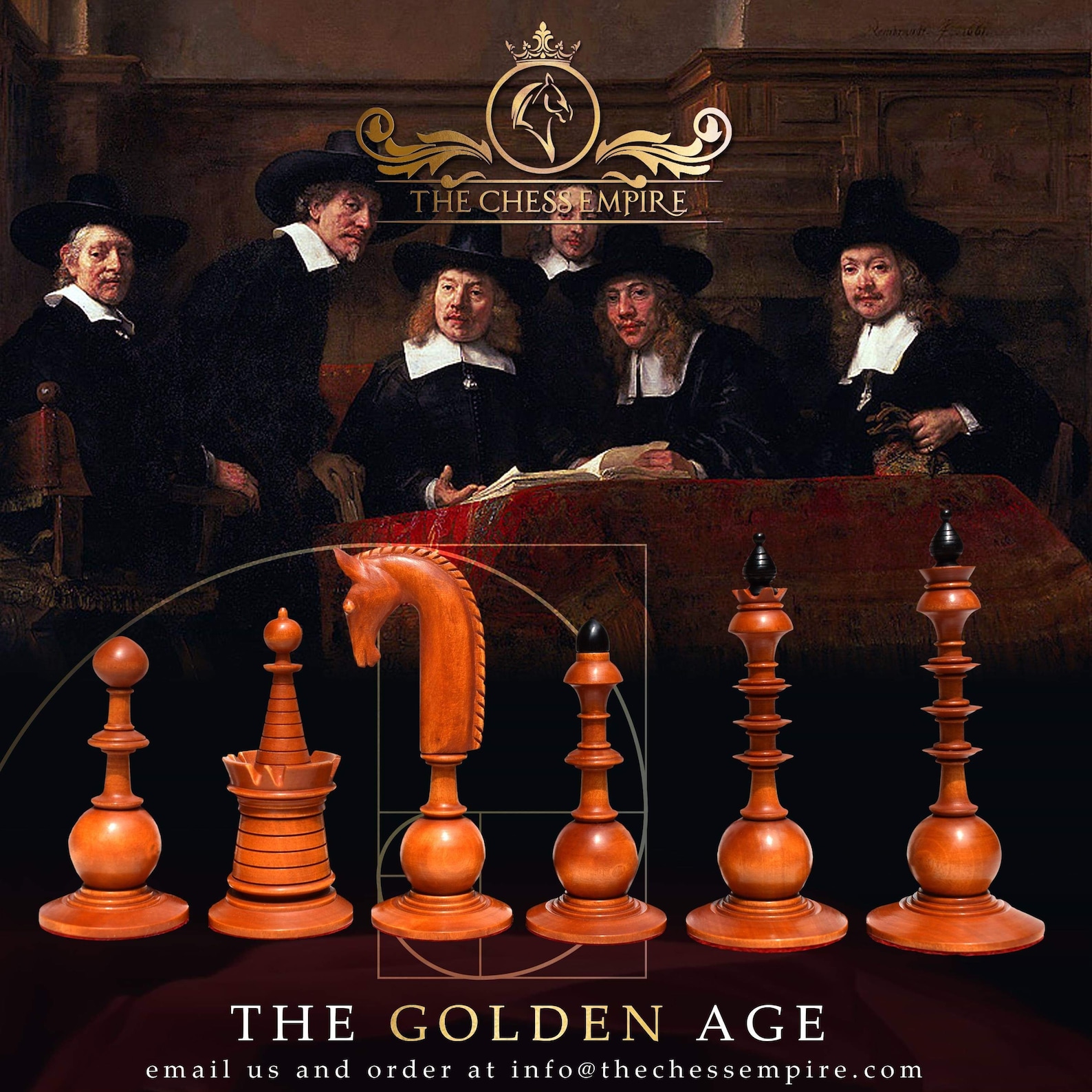 18th Century Antique Chess Reproduction Dutch Series Luxury Wood Chess ...