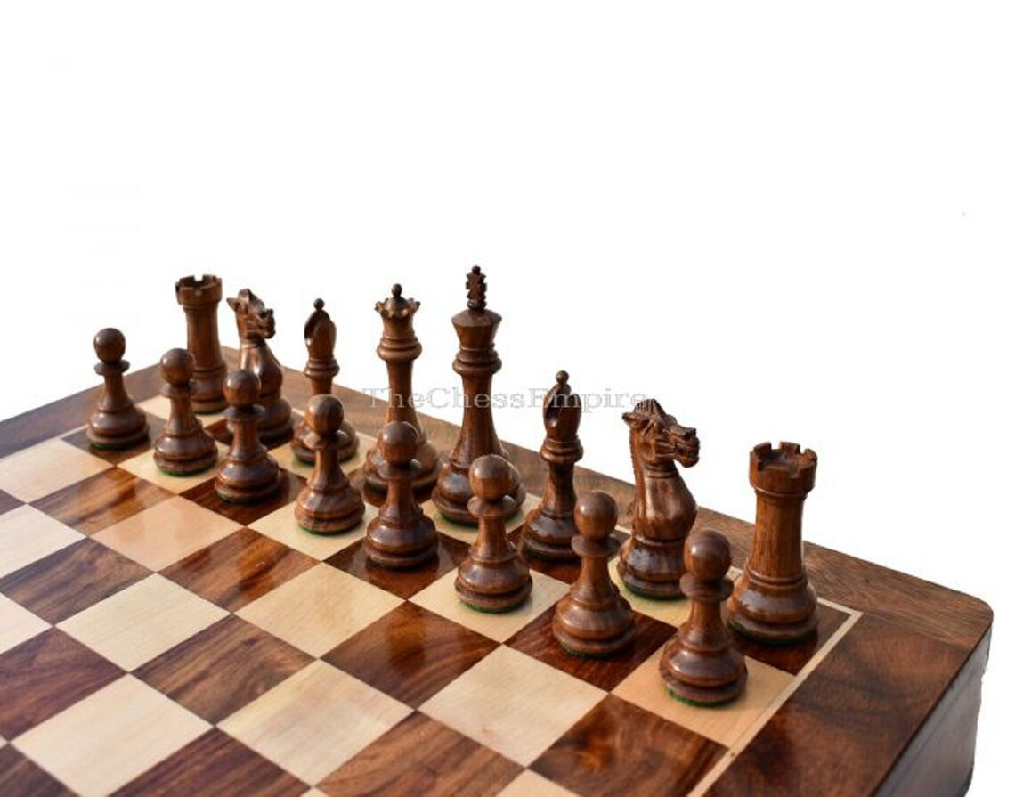 Combo of Collector Series Iv Luxury Chess Set Boxwood & | Etsy