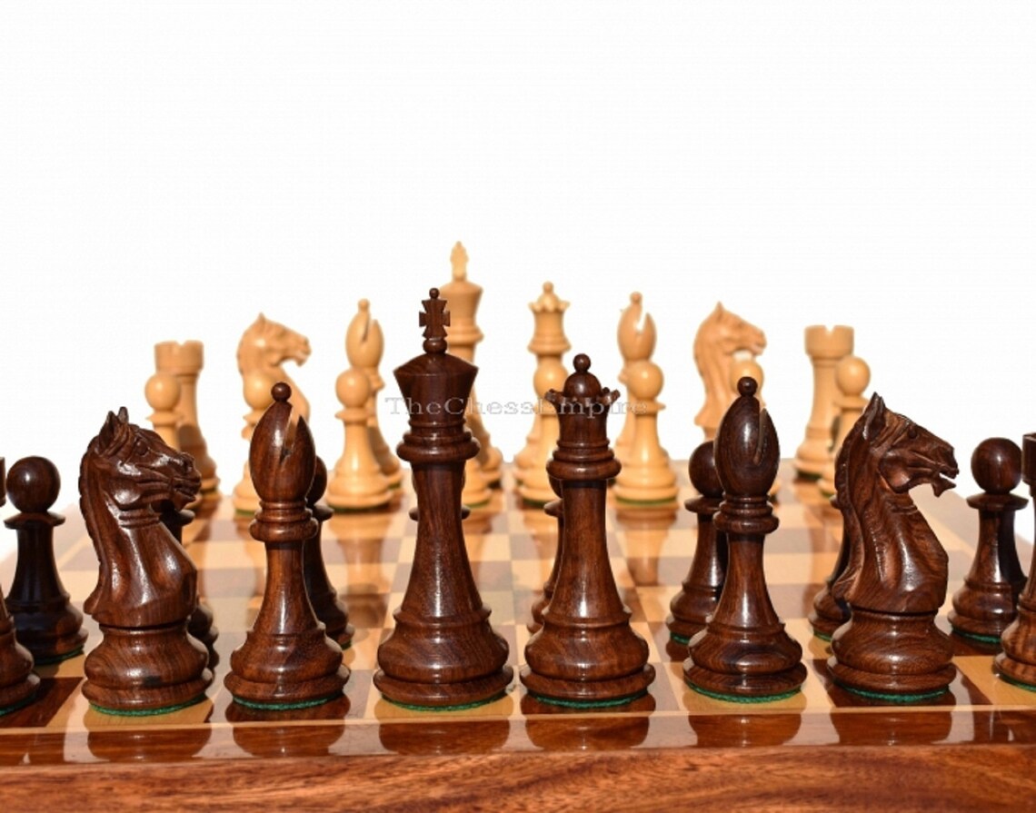 Fierce Knight Series Complete Chess Set Combo of Boxwood & | Etsy