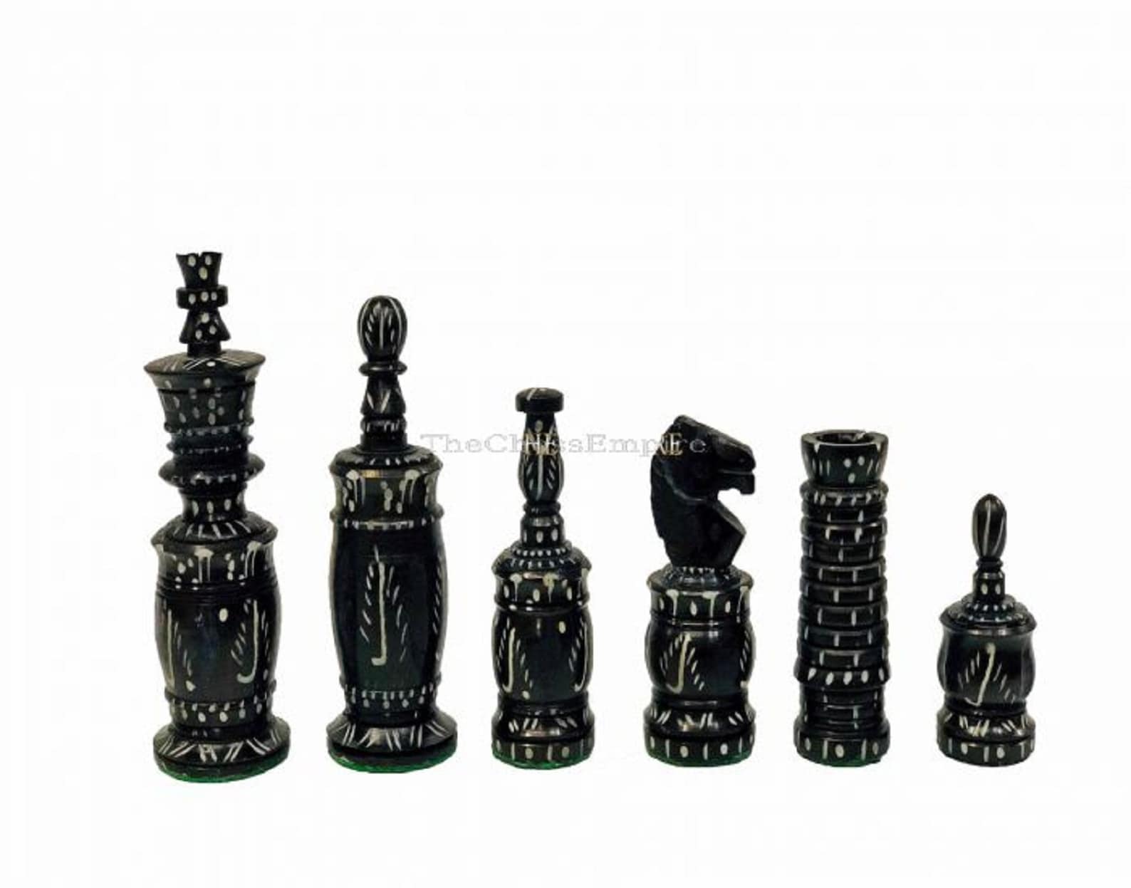 Complete Chess Set Combo of Barley Corn Bone Chess Set 4 - Etsy