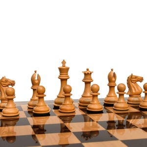 Centurion Series Luxury Wood Staunton Chess Pieces Boxwood & Padauk 4 ...