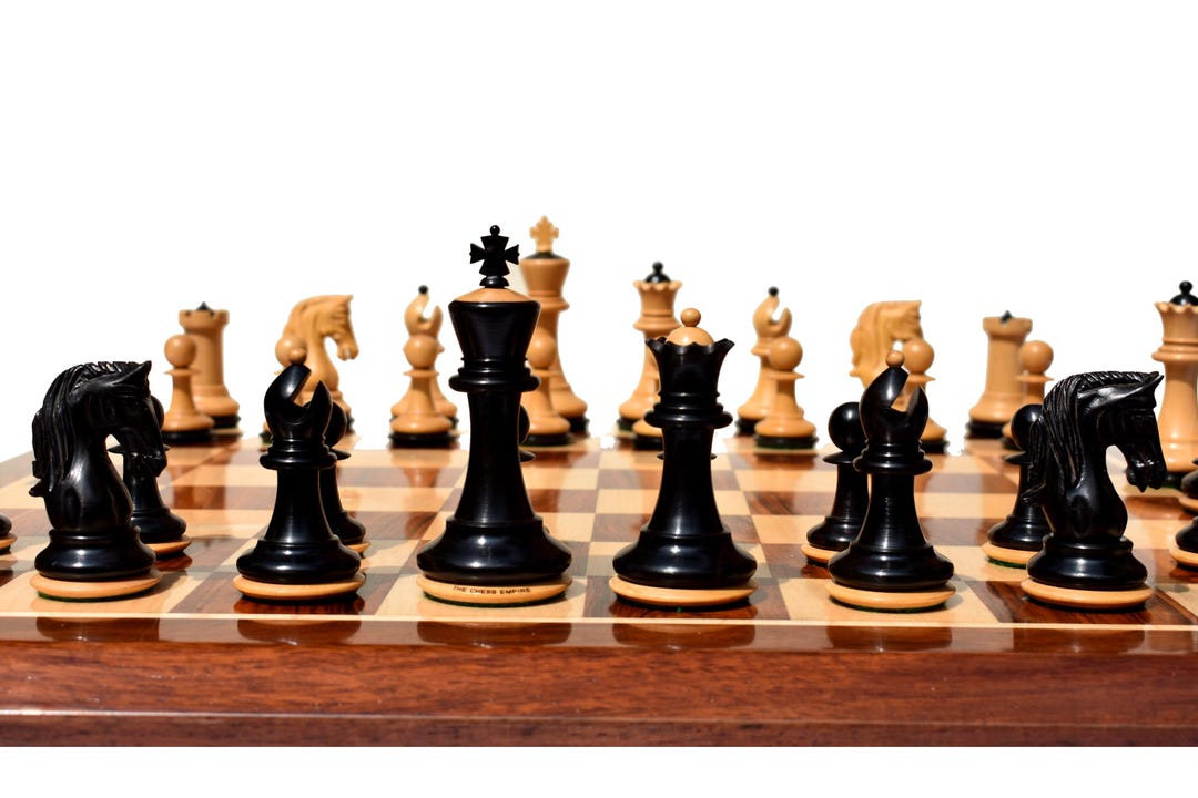 The Secretariat Series Complete Luxury Wood Chess Set Boxwood/rare ...